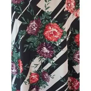 LuLaRoe | Dresses | Lularoe Jessie Swing Dress Black White Flower Short ...